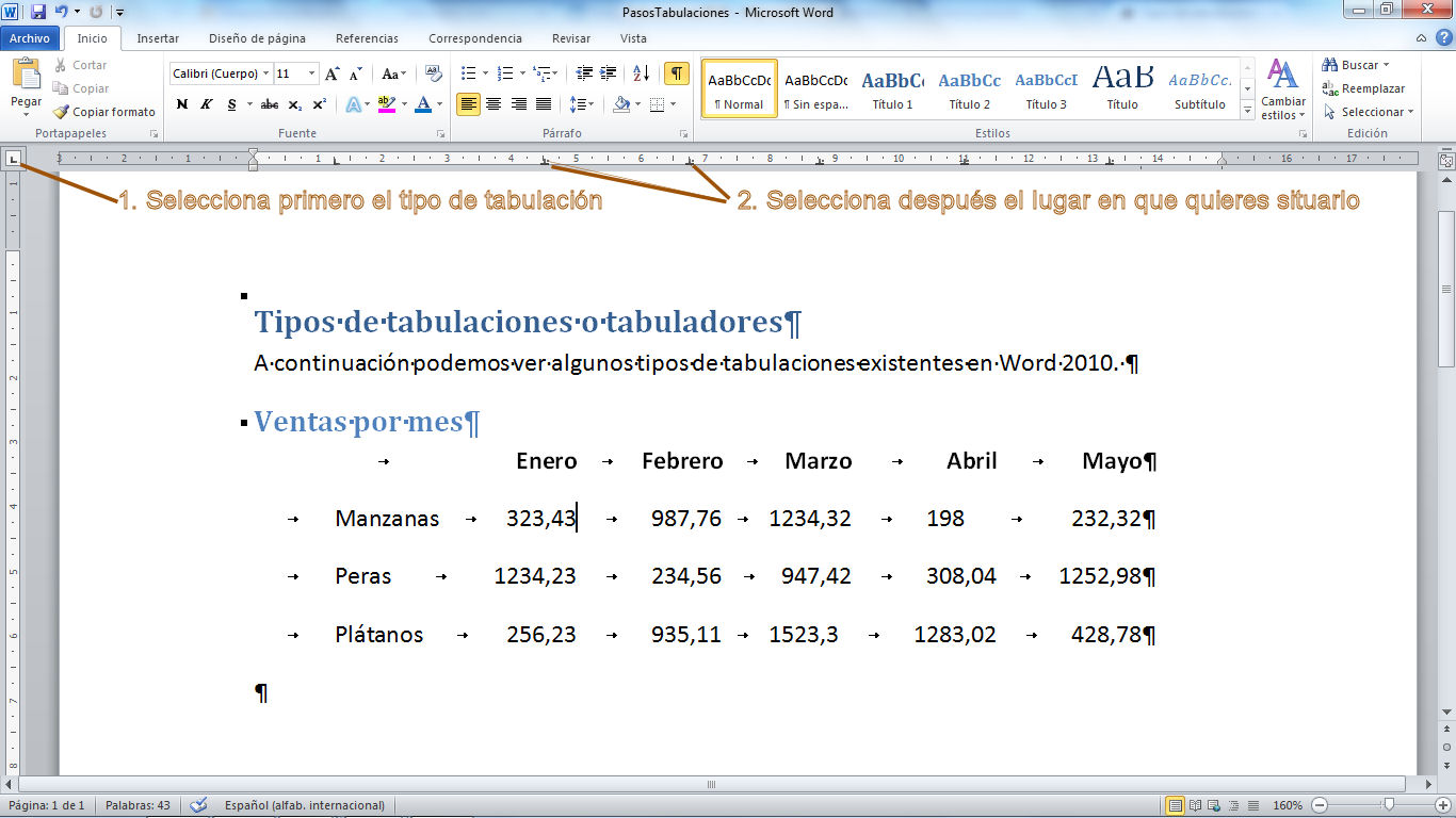 TABULACIONES: septiembre 2013