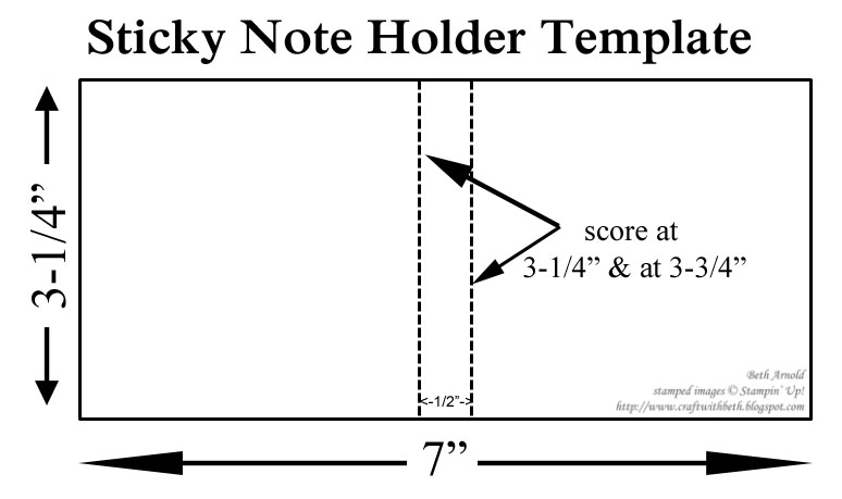 Craft with Beth: A Trio of Sticky Note Holders