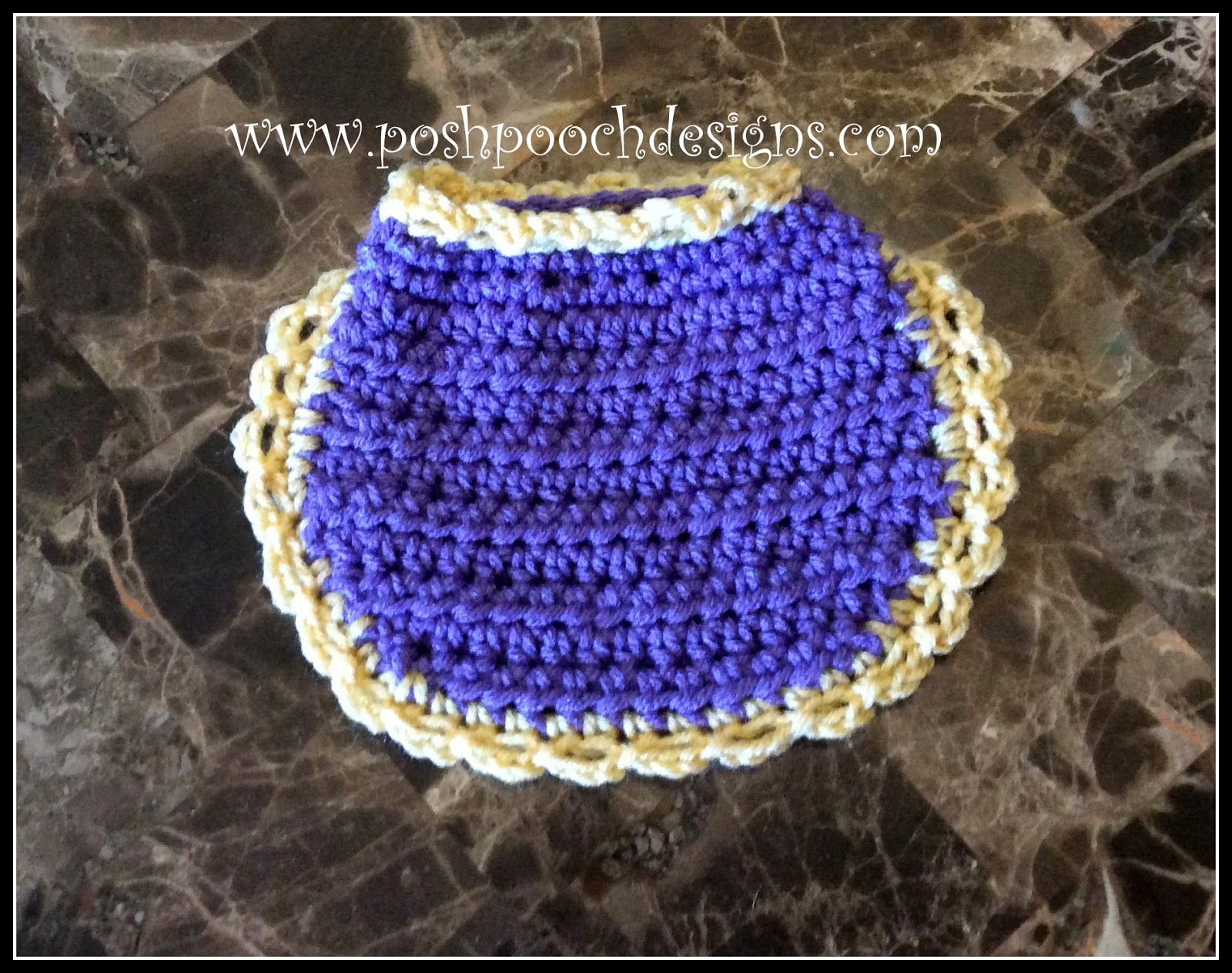 Posh Pooch Designs : Lacy Dog Bib For The Girls Crochet Pattern | Posh ...