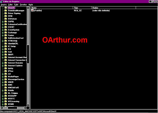 Erro interno de sistema na instalação do directx - OArthur.com Erro interno de sistema na instalação do directx - OArthur.com