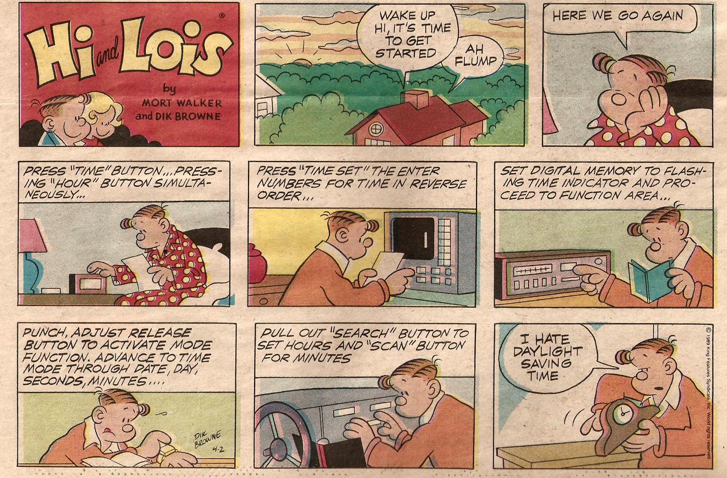 Sunday Comics Debt: Daylight Wasting Time