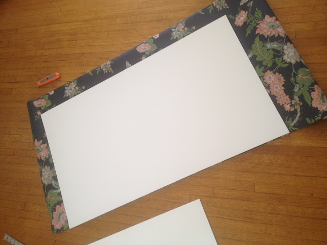 Designing the Nest: DIY Framed Vintage Wallpaper