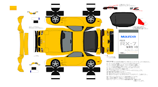 SP. Papel Modelismo: PaperCraft - Mazda RX-7 FD3S