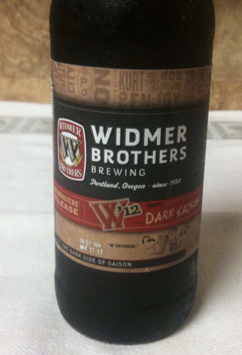 EffDub Pub: Widmer Brothers W'12 Dark Saison ....