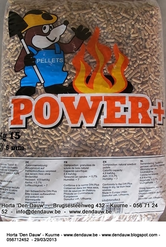 Horta Dendauw Kuurne: Houtpellets promo: Domo Power Pellets per palet