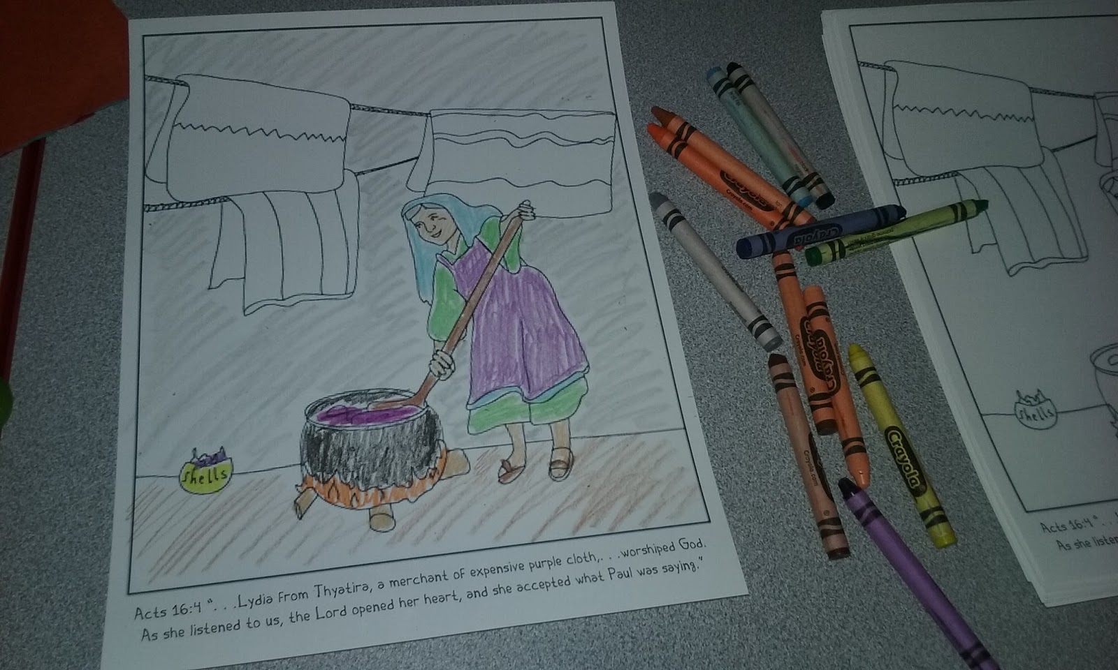 The Confident Journal: Sunday School Craft: Lydia the Seller of Purple