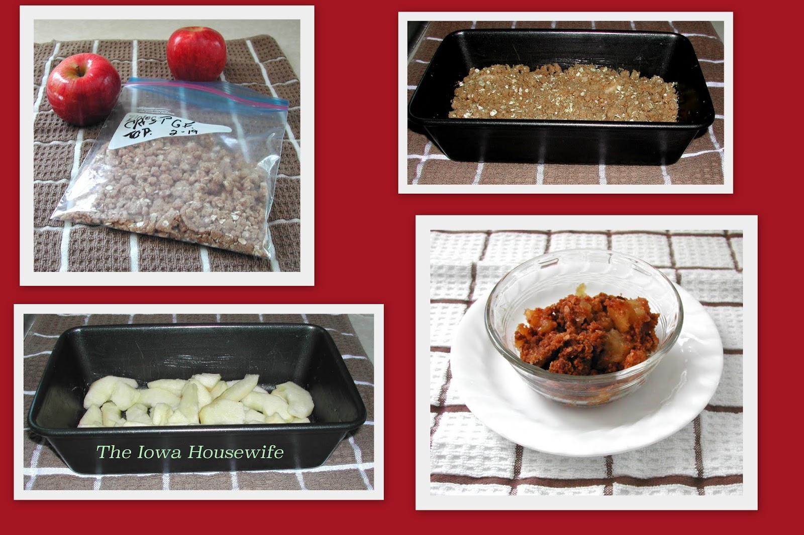 The Iowa Housewife: Small Recipes...Apple Crisp for Two