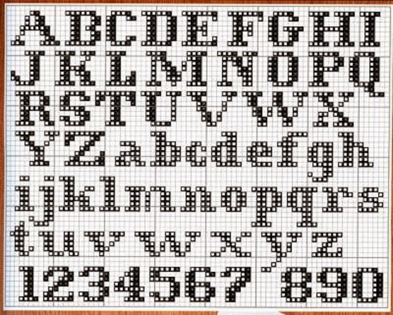 Grafico De Letras Para Croche - FDPLEARN