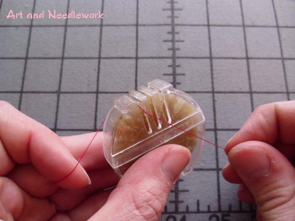 Art and Needlework by Rebekah: 3/05/11: Tutorial -- Threading a Needle