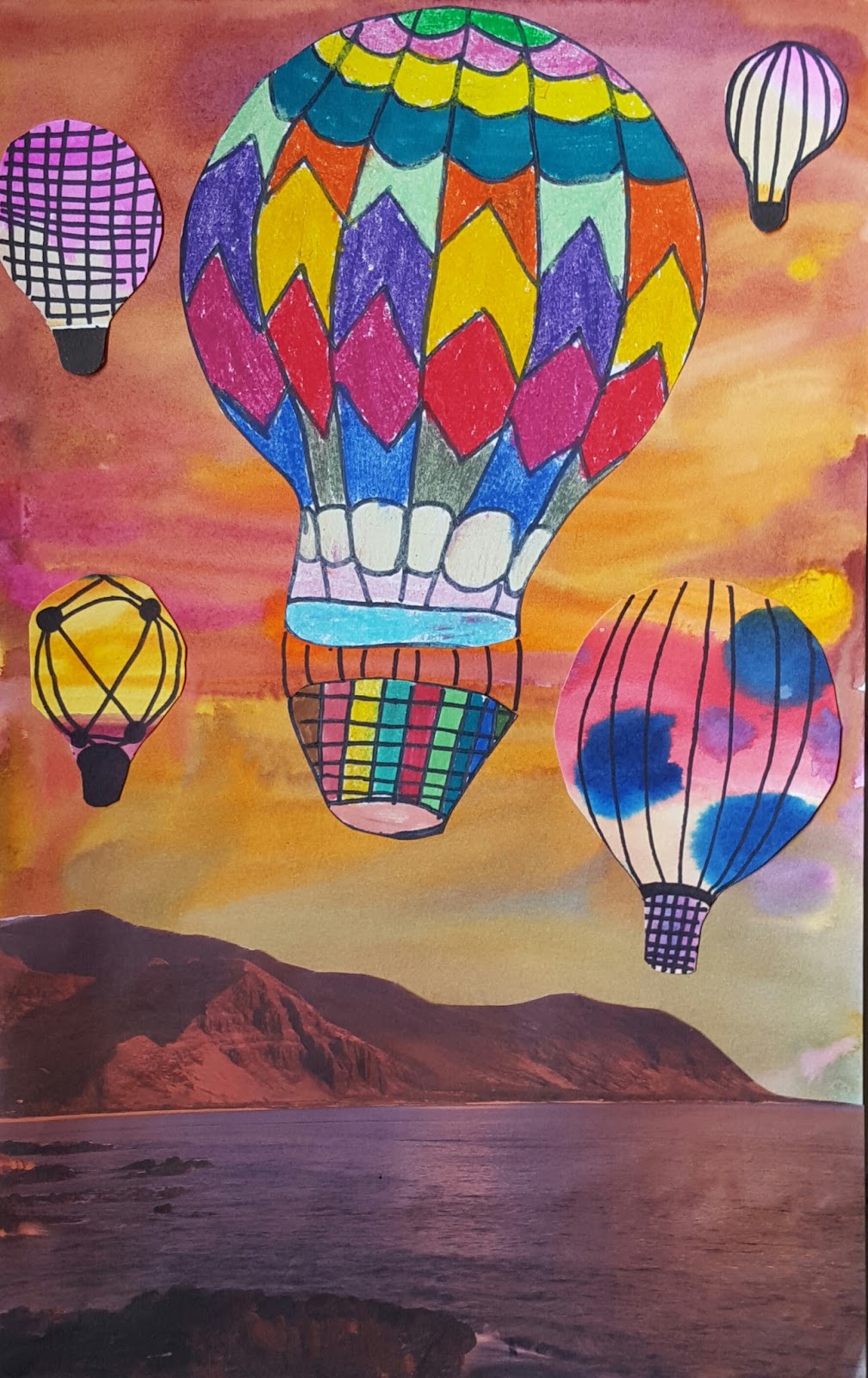 MaryMaking: Surreal Hot Air Balloon Collages II