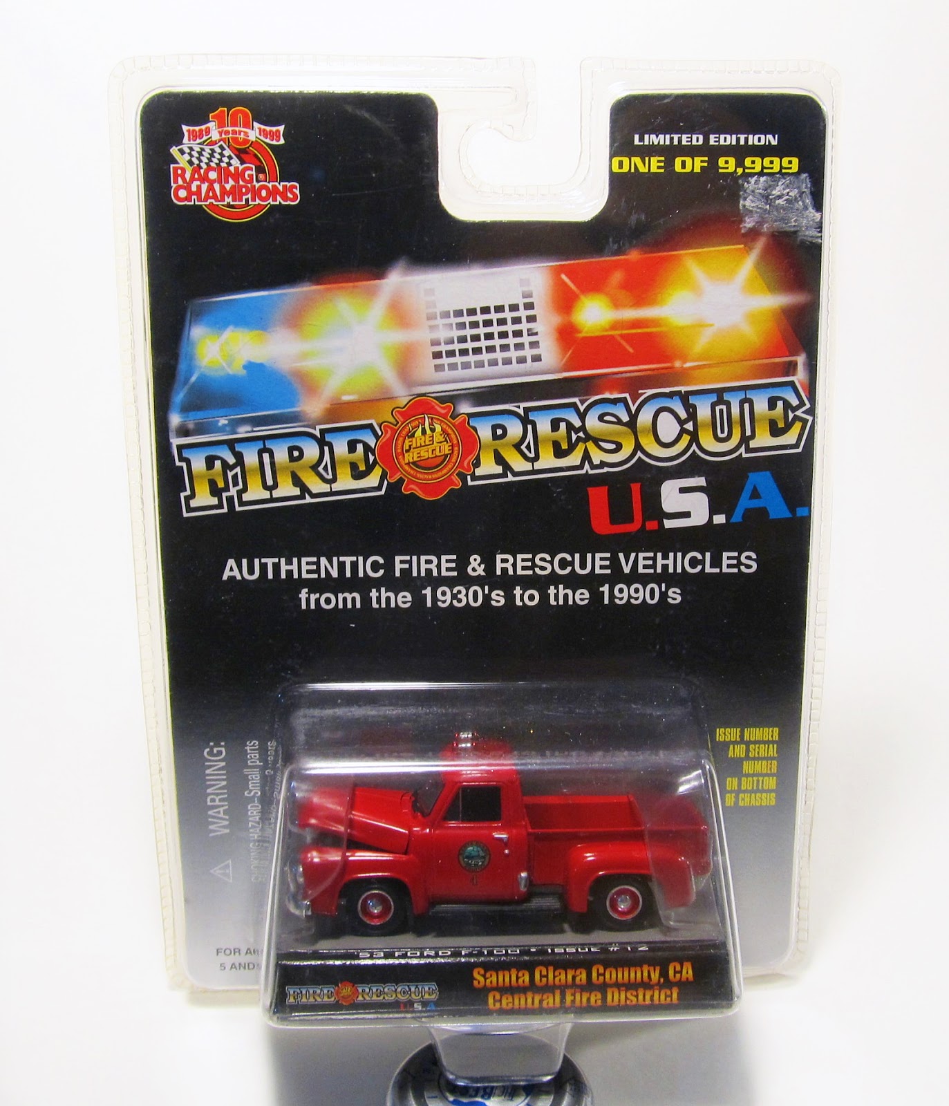 Racing Champions Fire & Rescue USA - '53 Ford F-100 Santa Clara County ...
