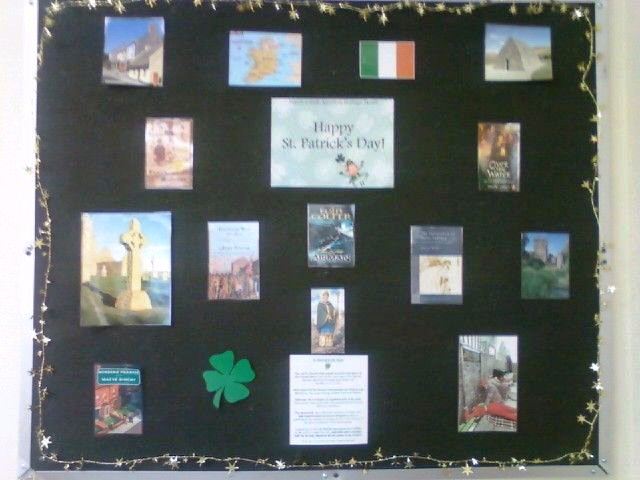 Library Displays: St Patrick's Day