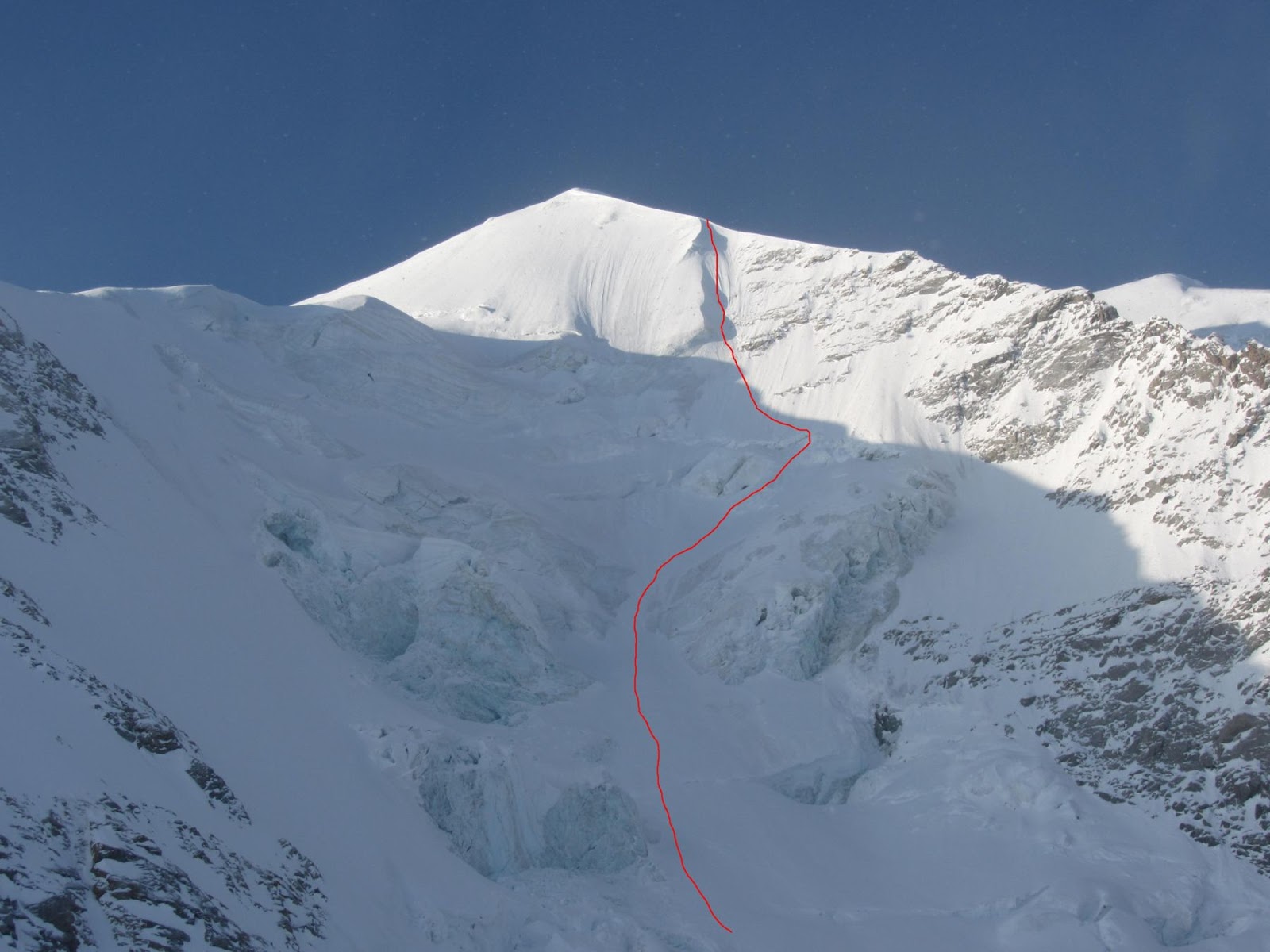 Valentino Cividini: PIZZO PALU' ORIENTALE PARETE NORD VIA "SORESINI"