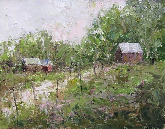 Contemporary Artists of Colorado: Original Oil Landscape Barn Painting ...
