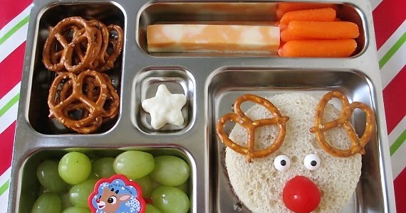Bento School Lunches : 2 Rudolph The Red Nosed Reindeer Lunches
