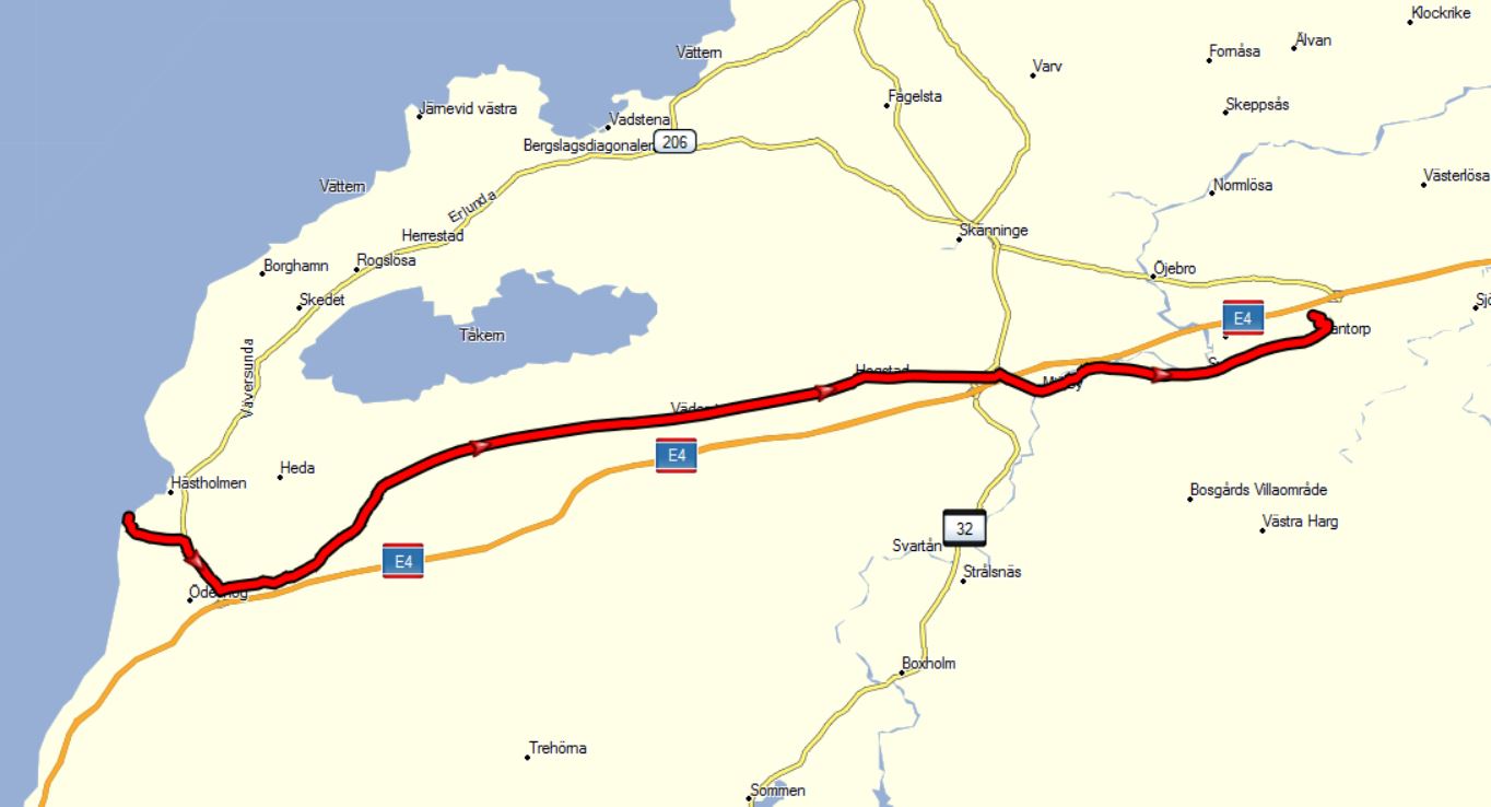 Husbilen Ellen: Stora Lund - Mantorp