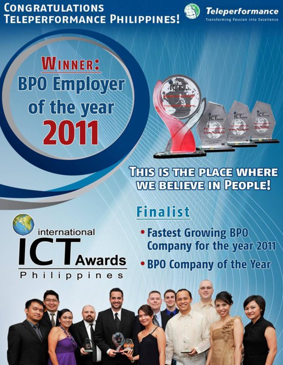 Don's Notepad (Official): Teleperformance Philippines wins the BPO ...