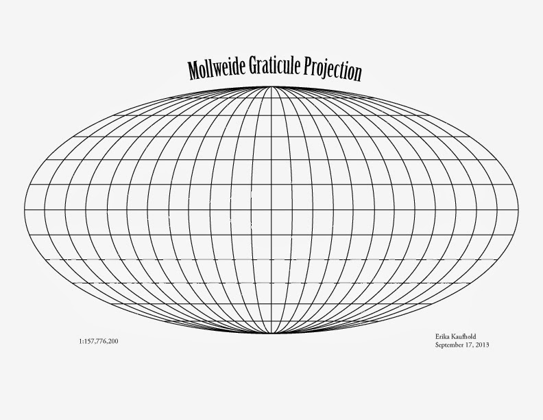 Erika Loves Maps: Lab #2: Mollweide Graticule Projection