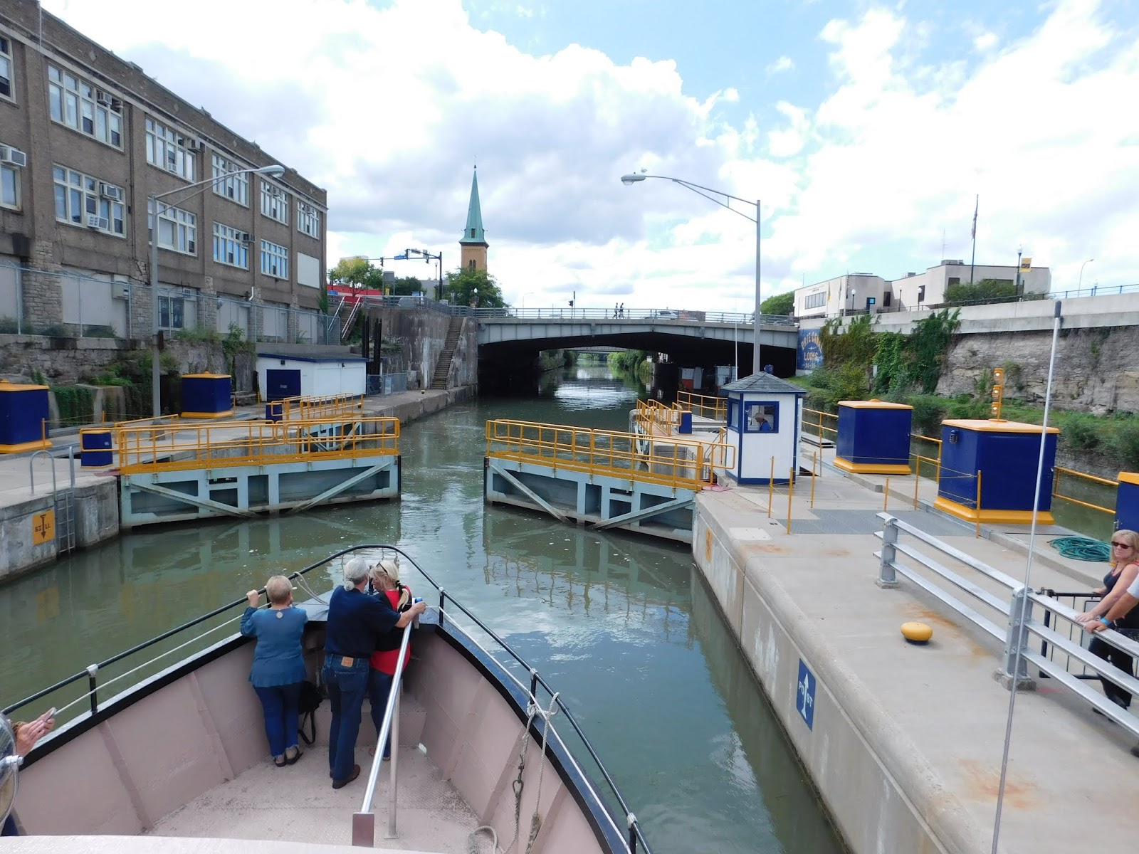 Riding Through the Erie Canal Locks