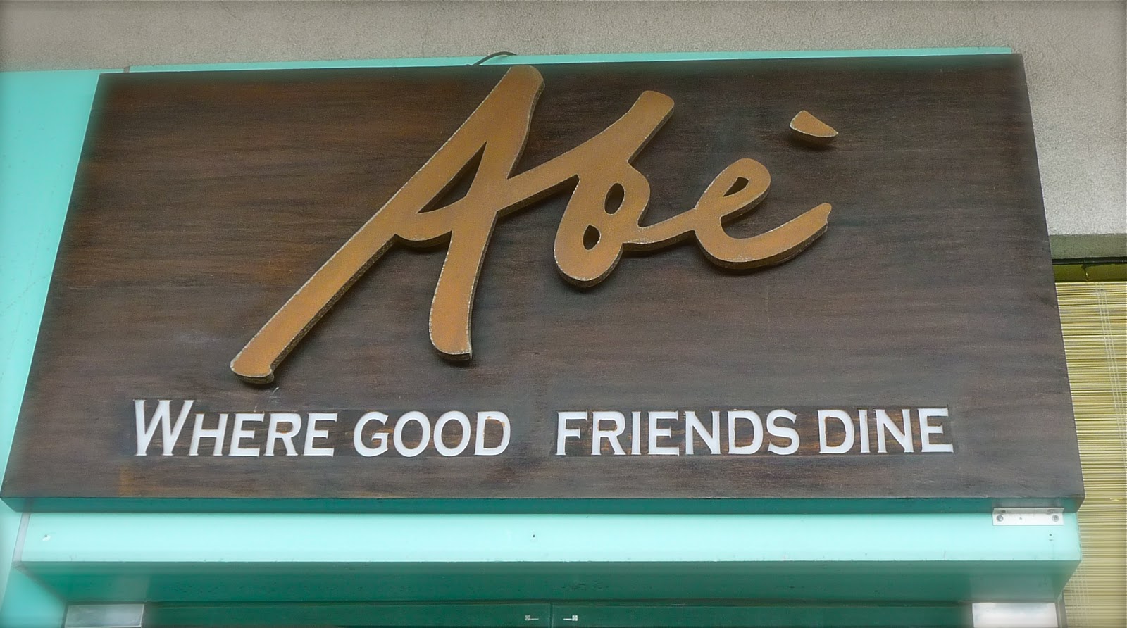 CoffeeFudge_AppleBerryPie: Abe, Where Good Friends Dine...