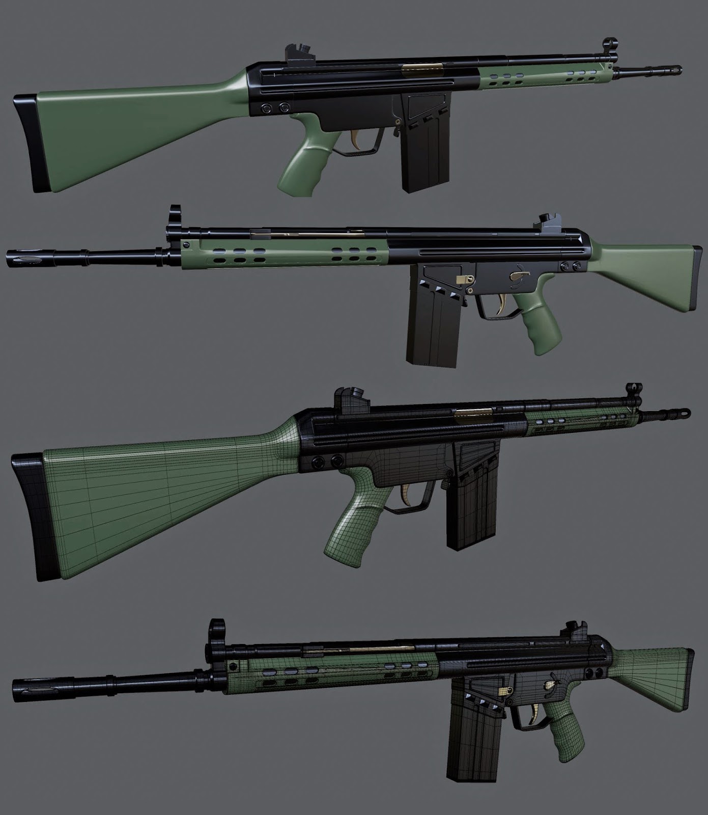 So I made a G3A1 model inspired by a popular CS:GO skin : r/GlobalOffensive