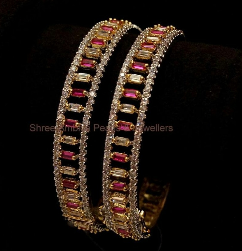 Classy ruby bangles designs