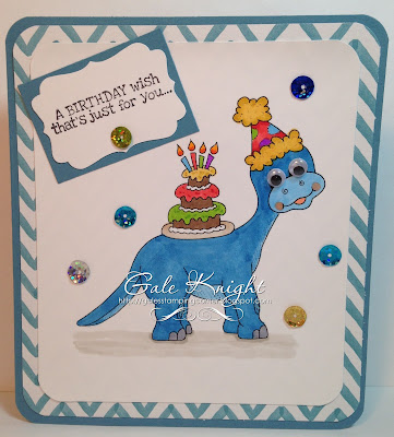 Gale's Stamping Corner: Brontosaurus Cake