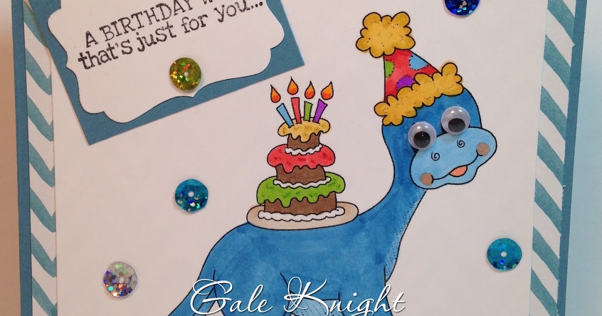 Gale's Stamping Corner: Brontosaurus Cake