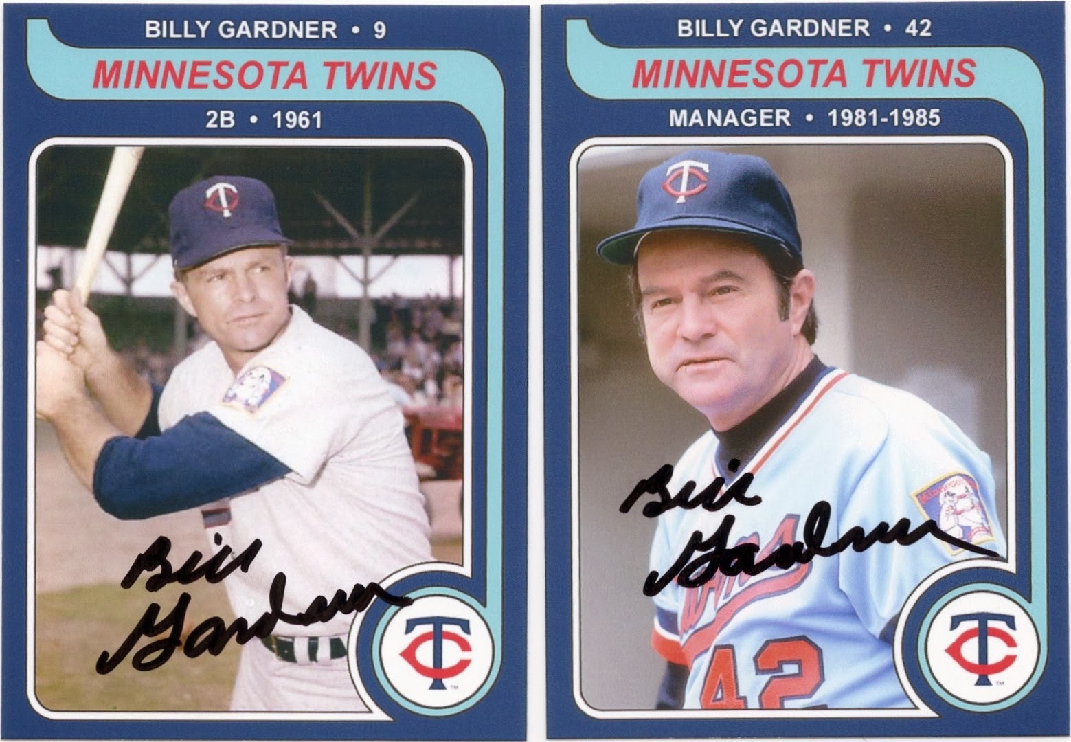 Minnesota Sports Autograph Project: BILLY GARDNER