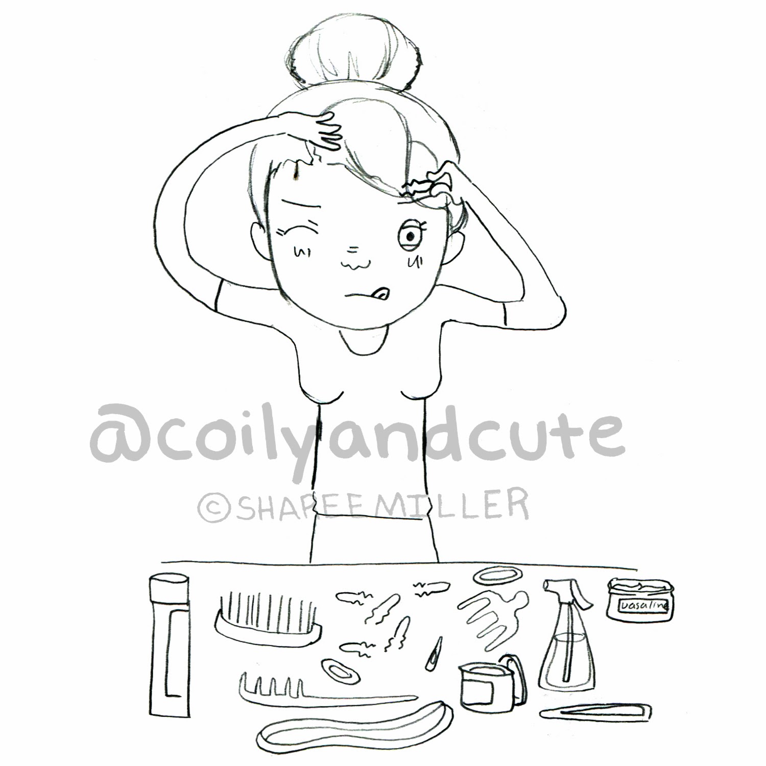 Coily and Cute: Geting ready