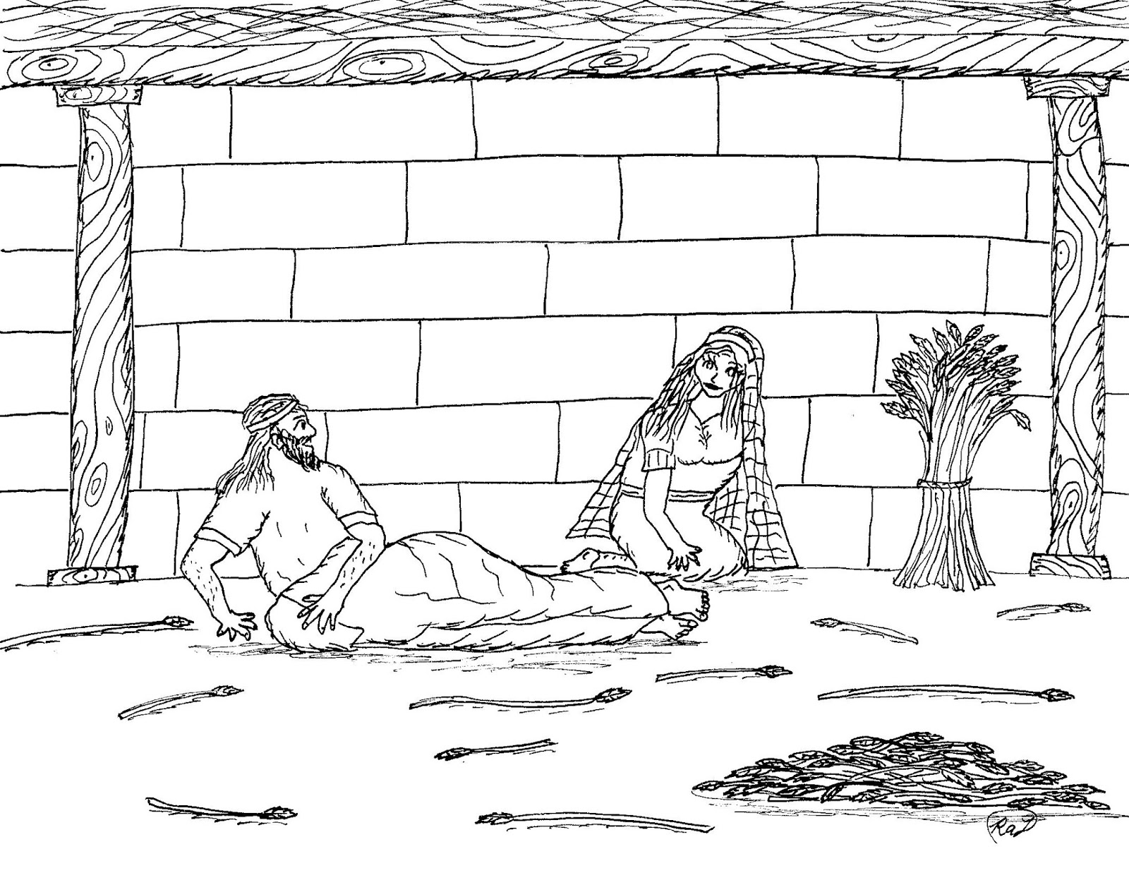 Story Of Ruth Coloring Pages Coloring Pages