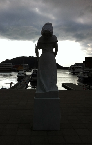 Sta. Sunniva av Selja: Katolsk hilsen ved avdukingen av Sta. Sunniva ...