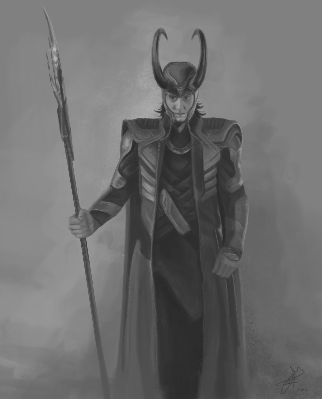 Alana van den Berg: Loki and Deadpool - Digital paintings