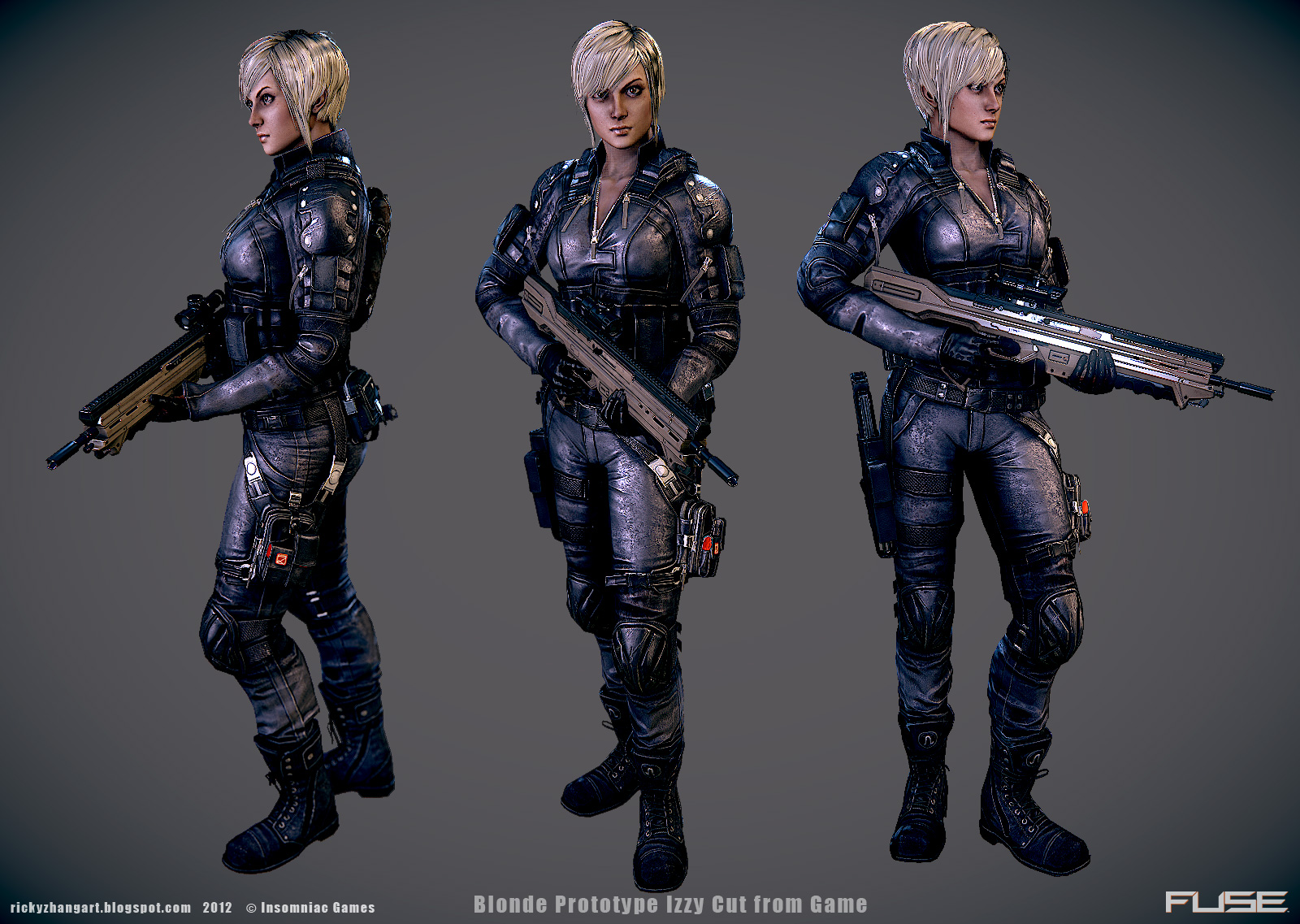 Ricky Zhang Art: Fuse (Overstrike) Character Assets 2011-2012