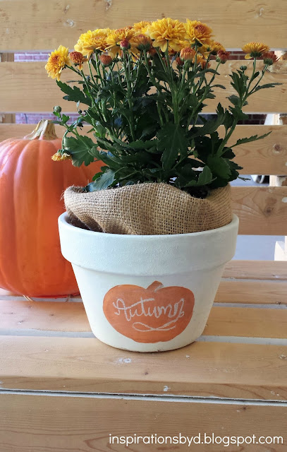 Inspirations by D: Fall Flower Pot