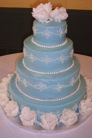 Elegant Blue Wedding Cakes With Simple Ideas