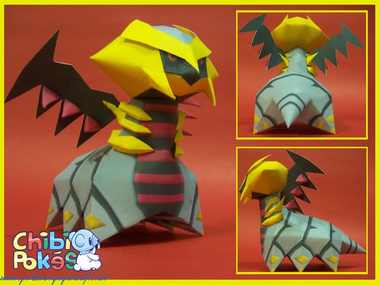 PaperPokés - Pokémon Papercraft: GIRATINA CHIBI