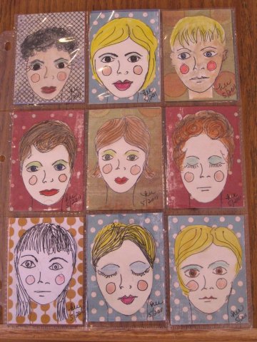 My creative rumblings: Hand Drawn ATC challenge