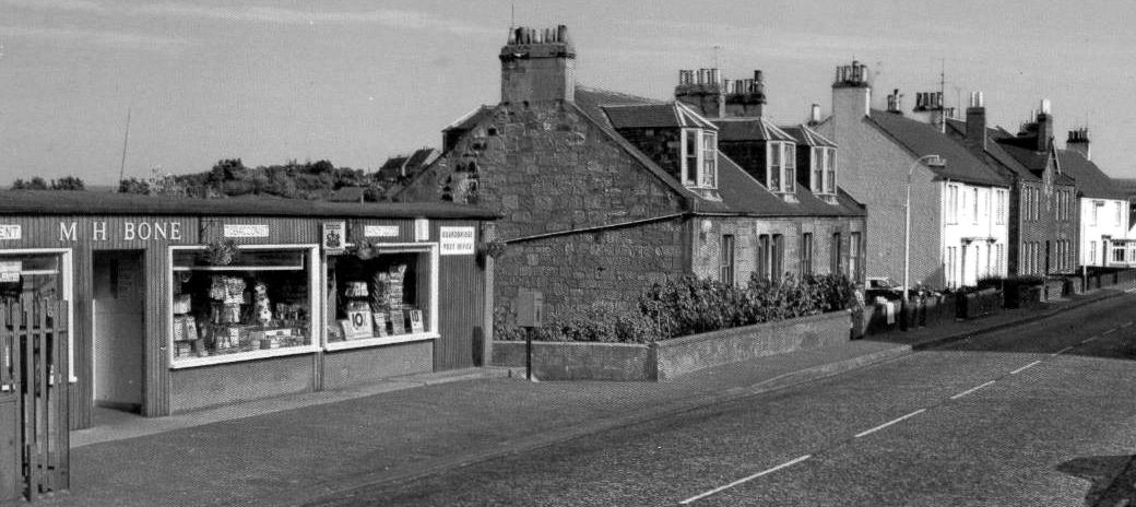 Tour Scotland: Old Photograph Post Office Guardbridge Fife Scotland