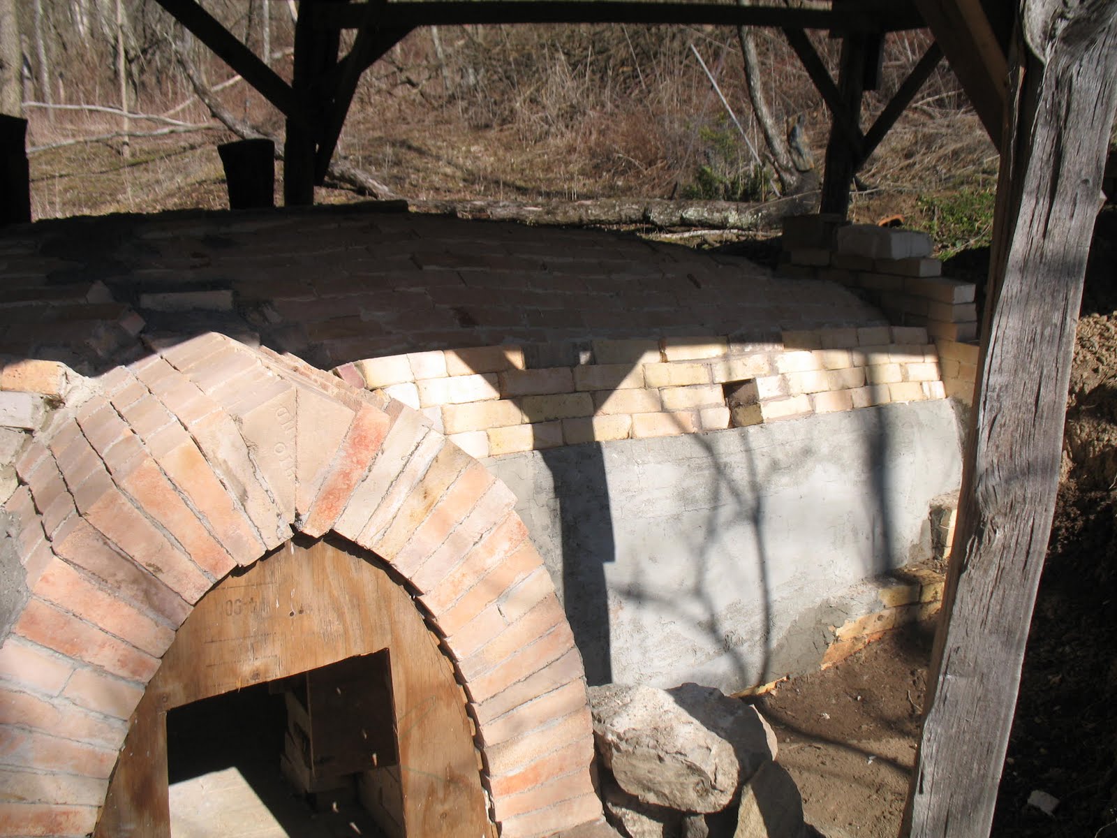 Silver Fox Pottery and Art: Kiln Arch Work!!