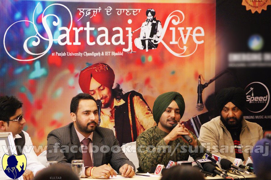 Satinder Sartaj Press Meet At TAJ Chandigarh - Roohan Wala Geet Album ...