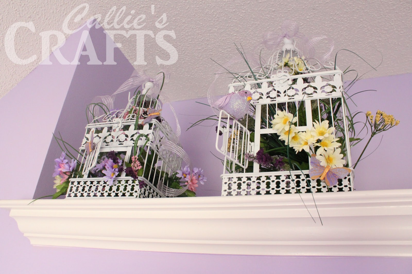 Callie's Crafts: Birdcage Floral Arrangements