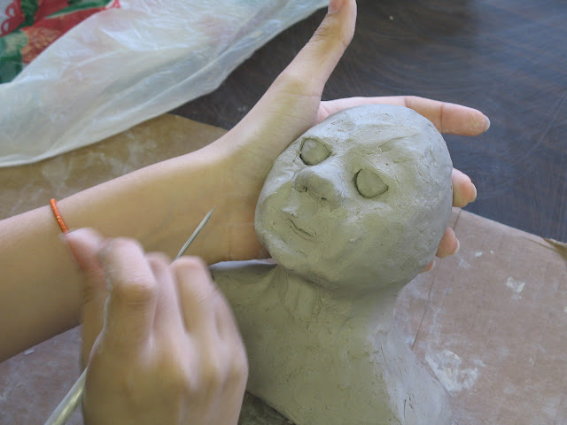 Lane Tech Art Studio : Clay Busts of Famous People