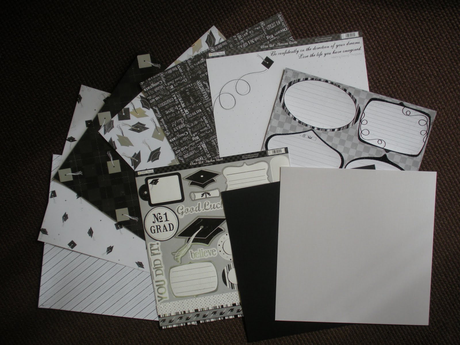 Memory Weavers Scrapbooking/Barthel Photo: GRADUATION CARDS, "CLASS OF ...