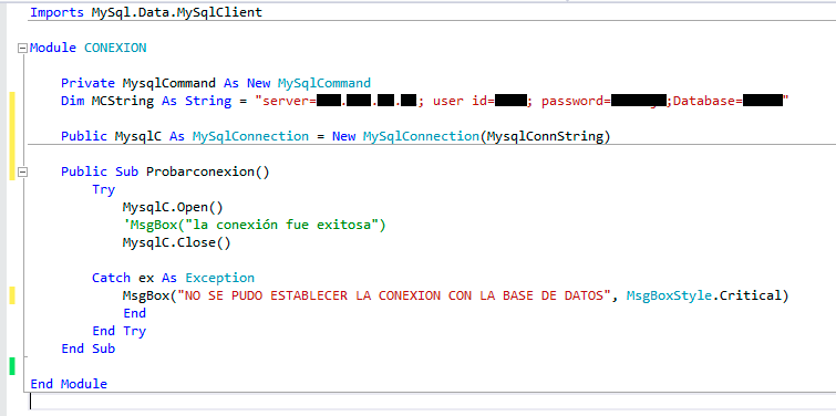 Tecno Programacion: MODULO DE CONEXIÓN VISUAL BASIC Y MYSQL Tecno Programacion: MODULO DE CONEXIÓN VISUAL BASIC Y MYSQL