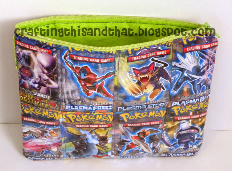 upcycling Pokemon wrappers