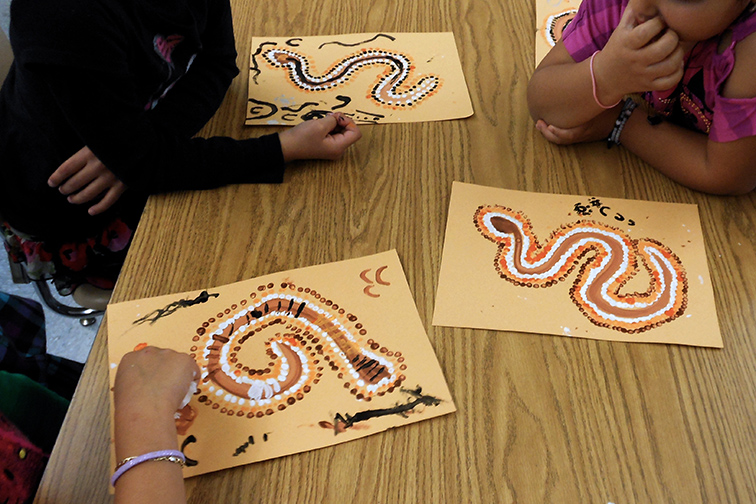 bitz n' bytz ......: First Grade: Aboriginal Dream Paintings