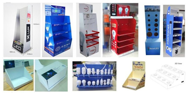 Cardboard Display Promosi Corrugated Paper