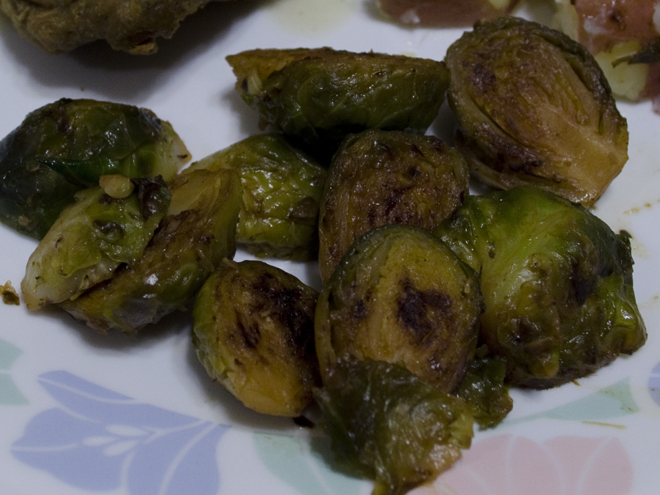 Vegan Family Home Cook: Blackened Brussels Sprouts