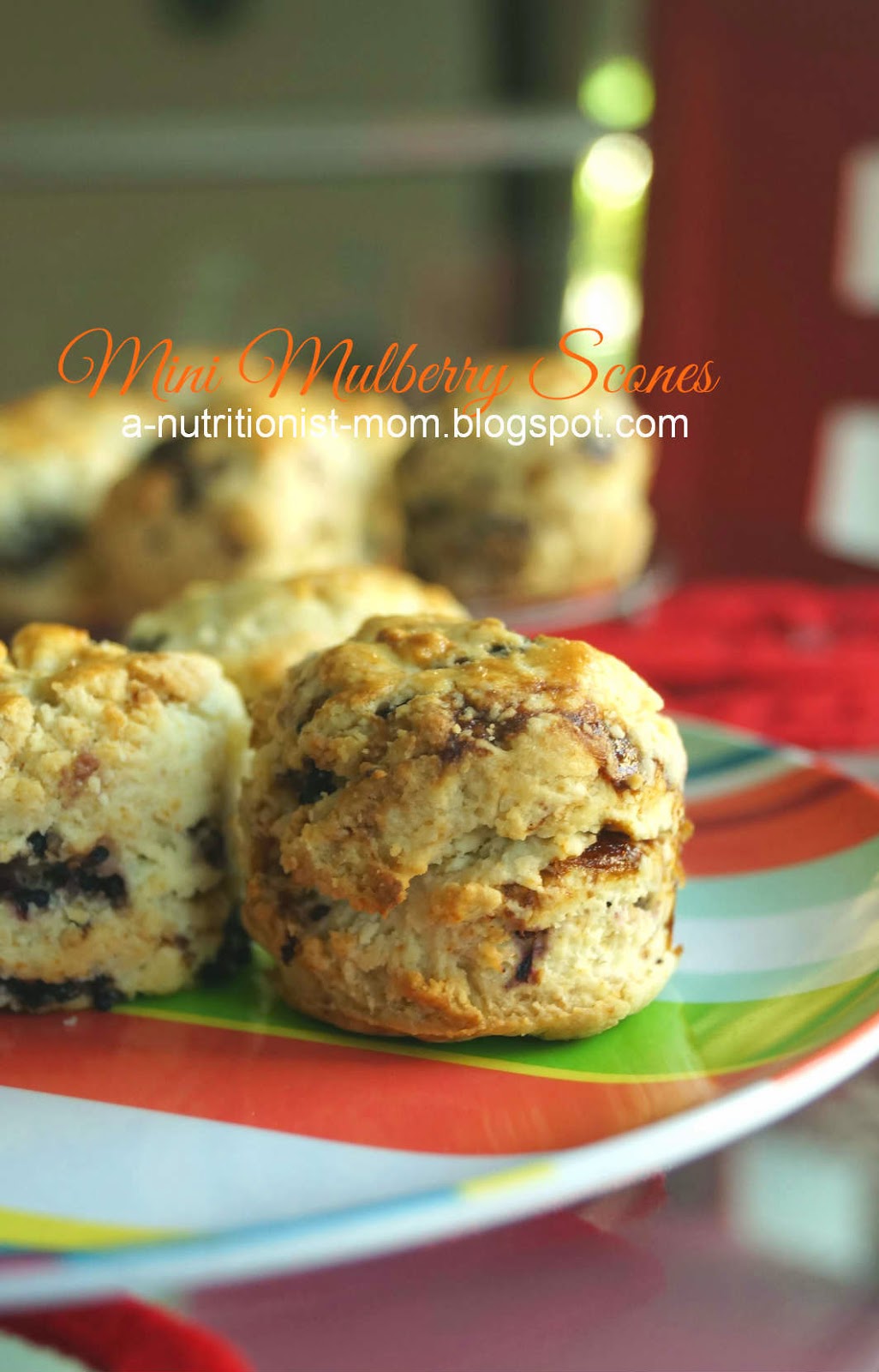 Journal of a nutritionist mom : Mini mulberry scones